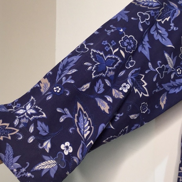 Appleseed's | Jackets & Coats | Appleseeds 2w Blue Floral Cotton Jacket ...